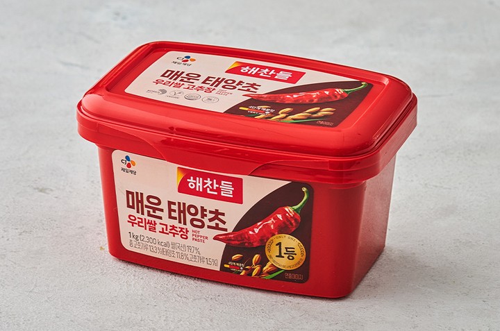 해찬들 매운 태양초 우리쌀 고추장 1kg 마켓컬리